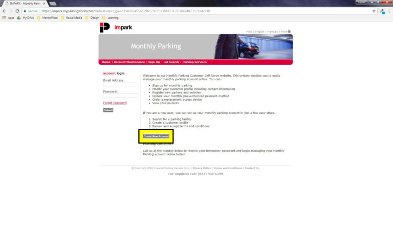Purchase a Monthly Parking Pass – Menno Place