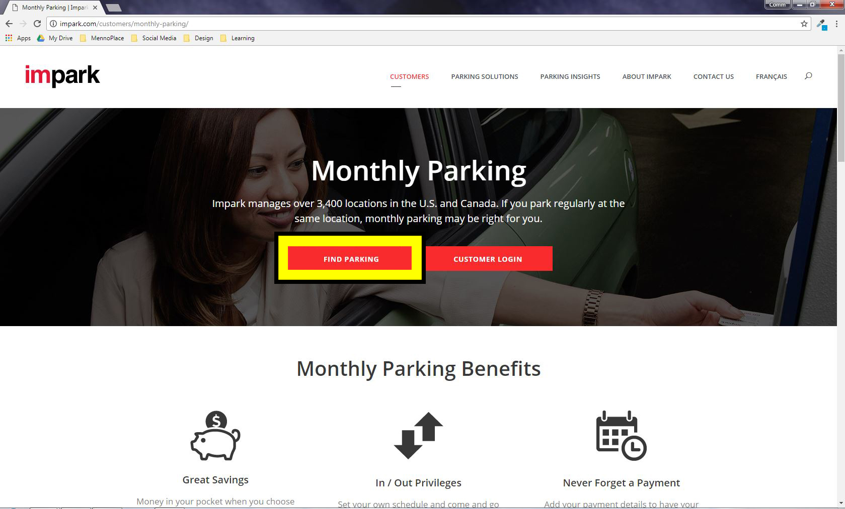 Impark – monthly – Menno Place